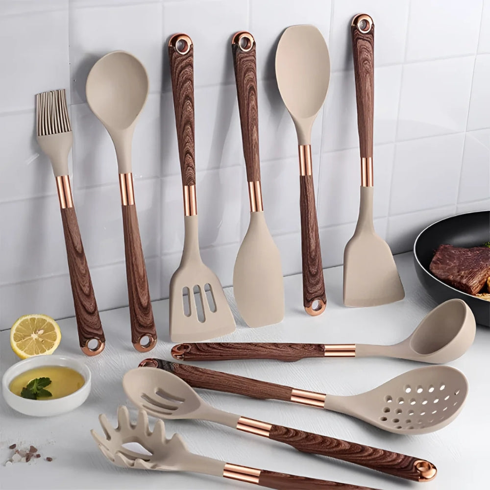 Luxe Silicone Cooking Utensils 10pcs – Aussietactix